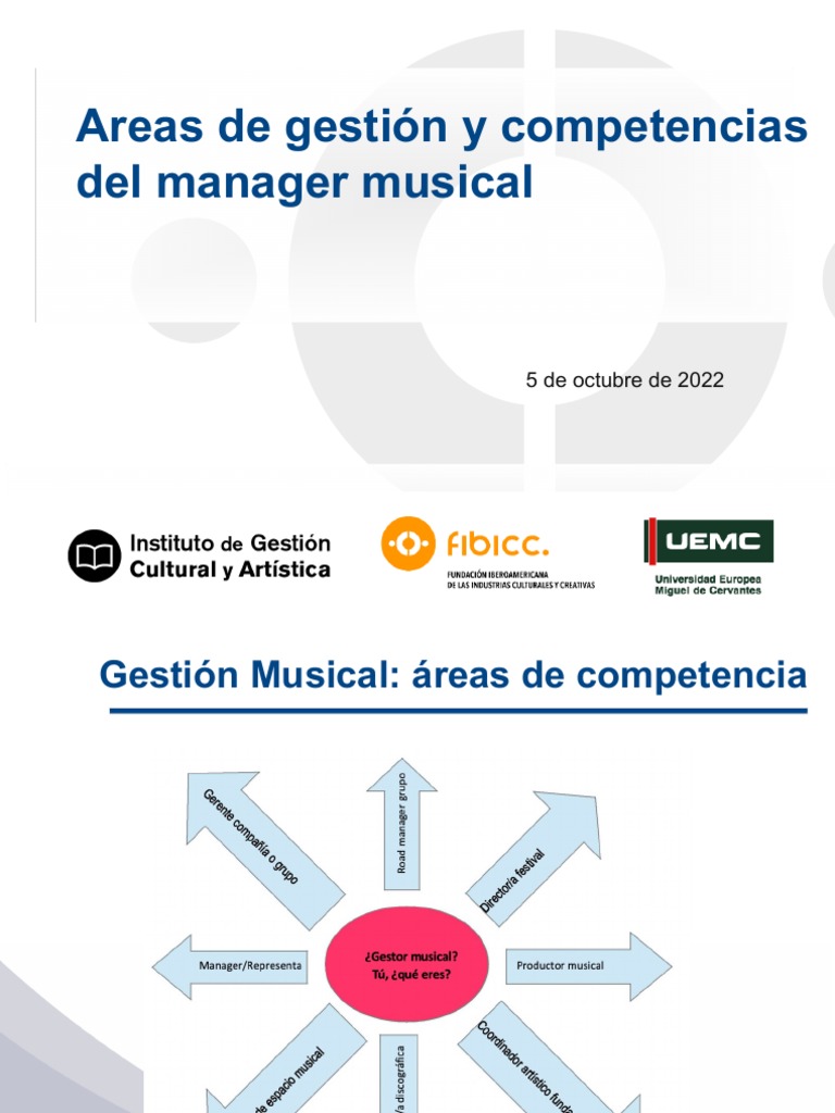 Las Áreas de Gestión Del Management Musical | PDF | Economias