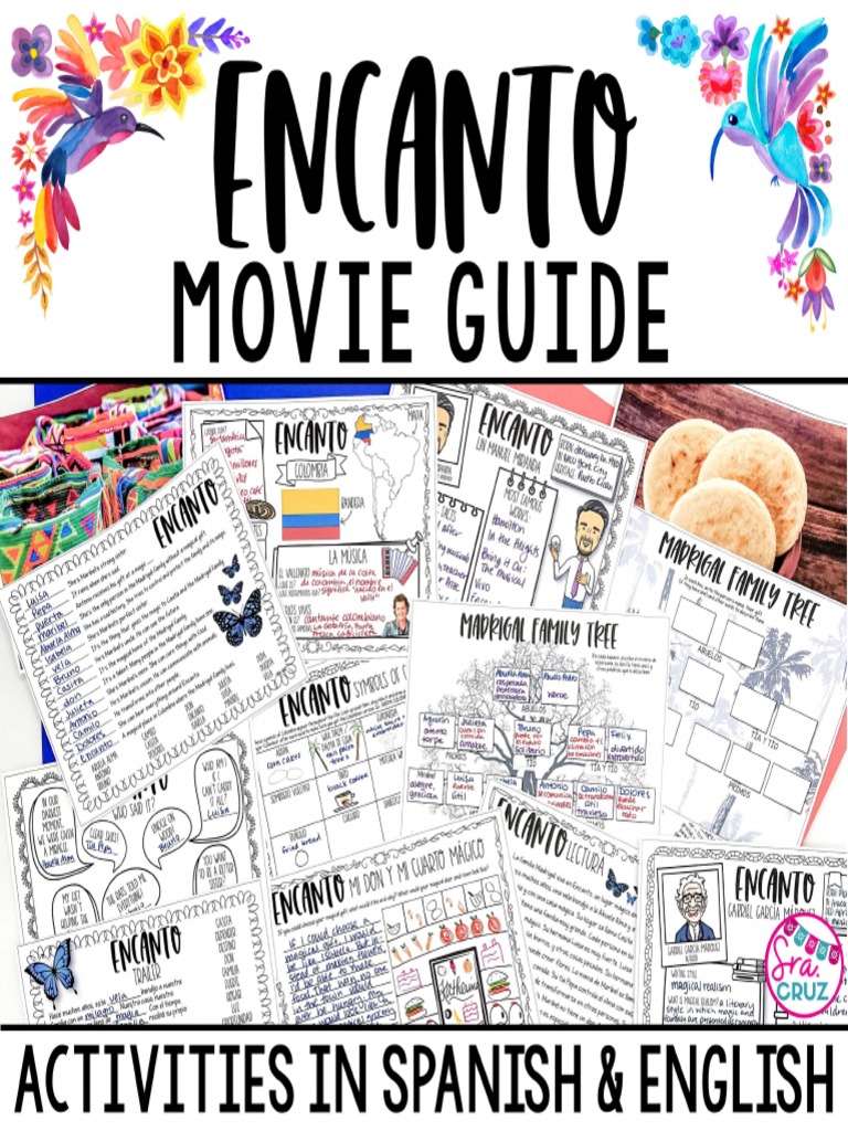 EncantoMovieGuidePrintablesGoogleSlidesSpanishReadingColombia 1 | PDF