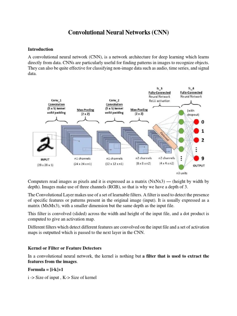 Convolutional Neural Networks (CNN) | PDF | Computing | Cybernetics
