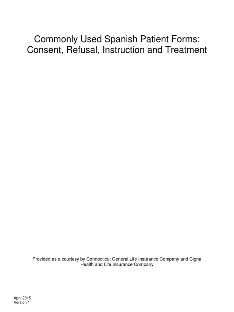Consent Forms for Medical Procedures | PDF | Influenza Vaccine ...