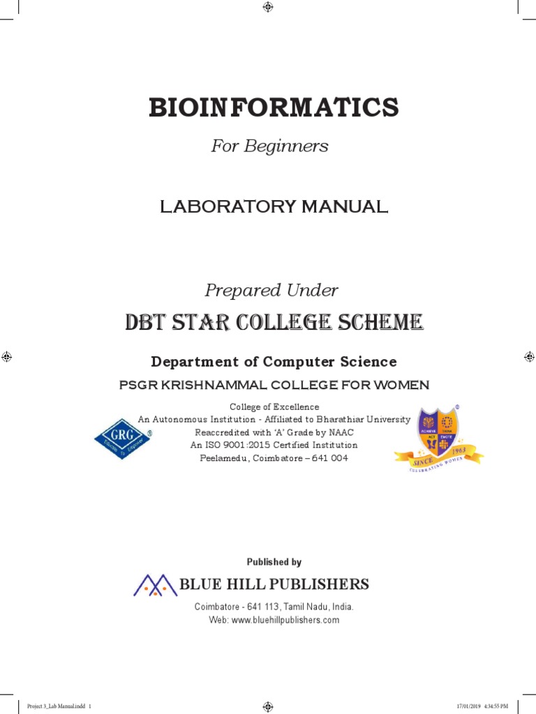 Labmanual CS 1 | PDF | National Center For Biotechnology Information | Sequence Alignment