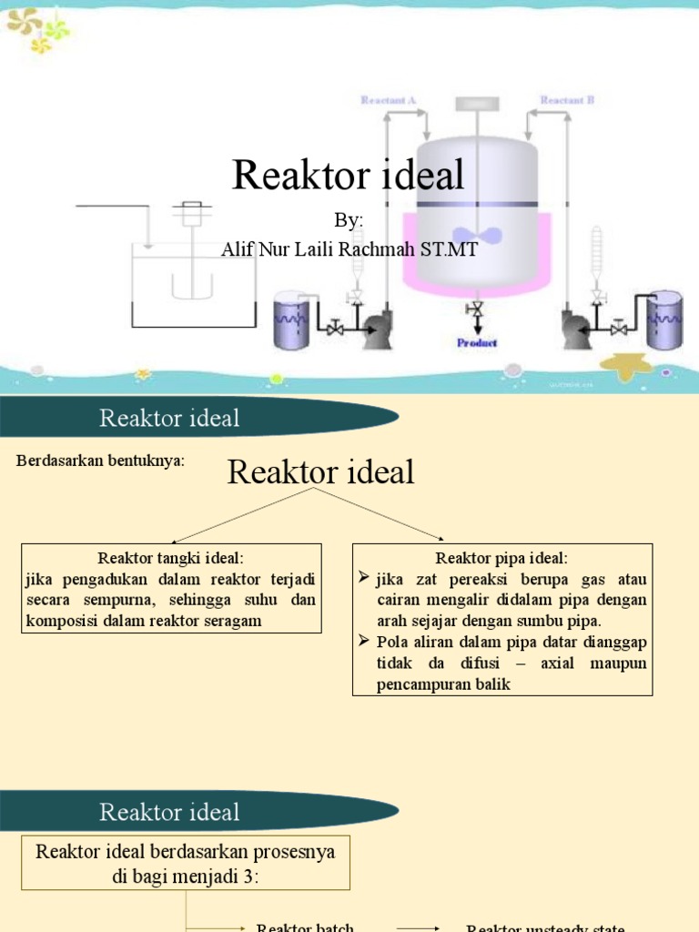 Reaktor Ideal Minggu Ke 6 | PDF