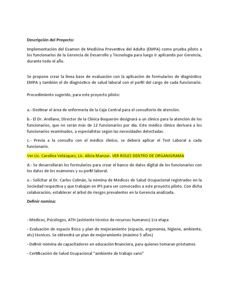 Empa | PDF | Seguridad y salud ocupacional | Medicina