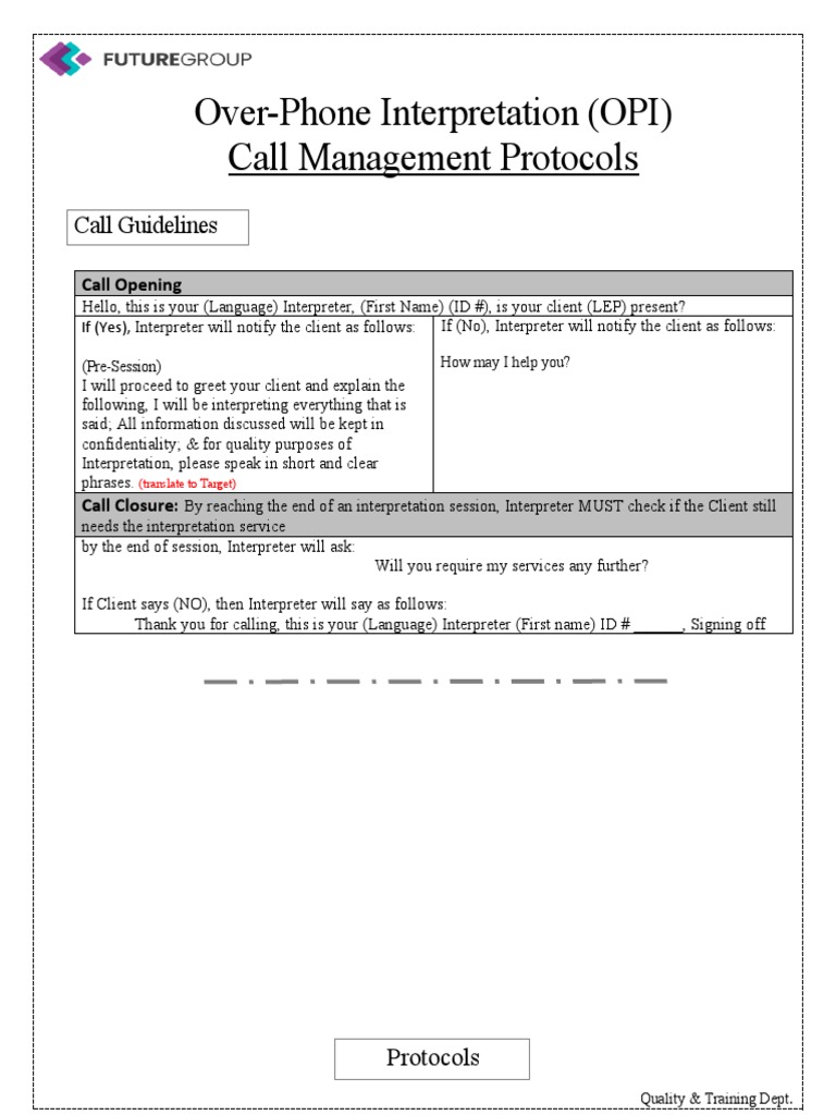 Interpreter Protocols | Download Free PDF | Language Interpretation ...