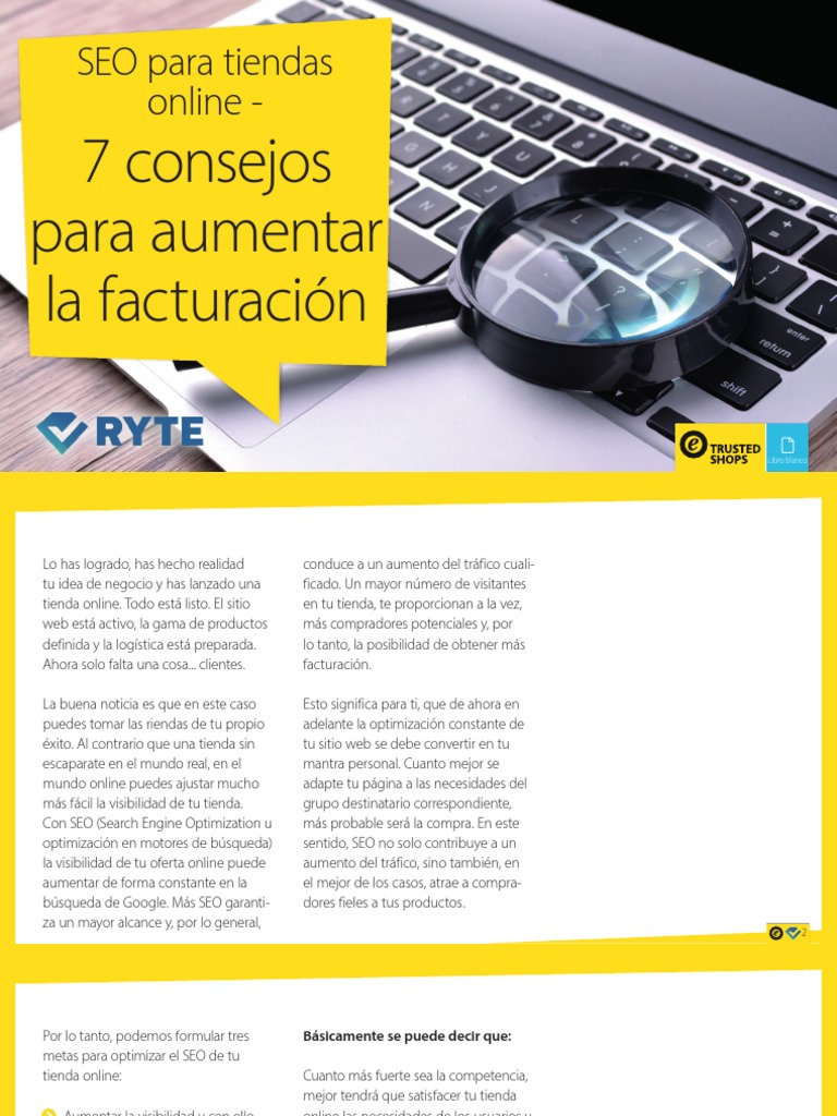Ryte Seo - Shops Es | PDF | Posicionamiento en buscadores | Red mundial