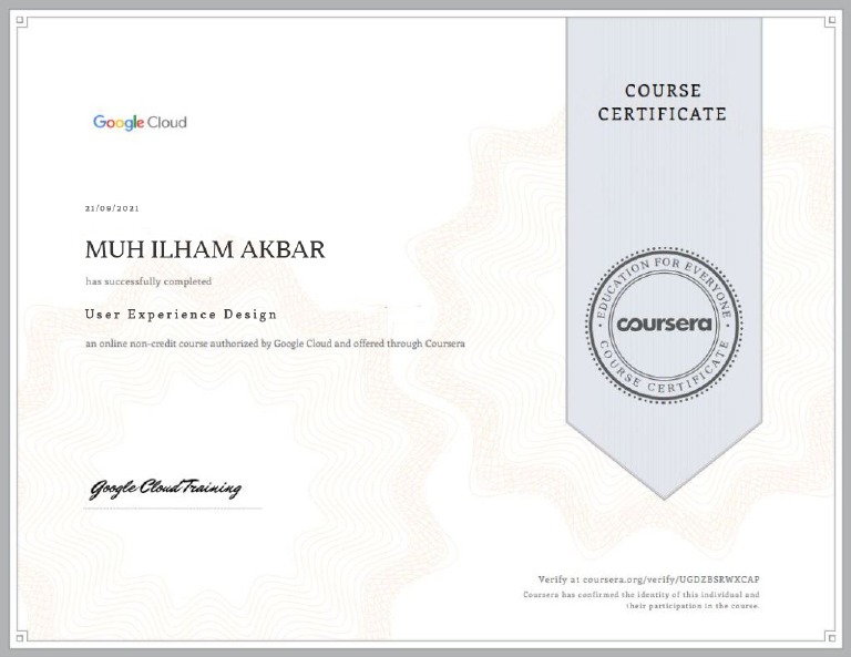 Sertifikat TrainingKursus UX Design | PDF