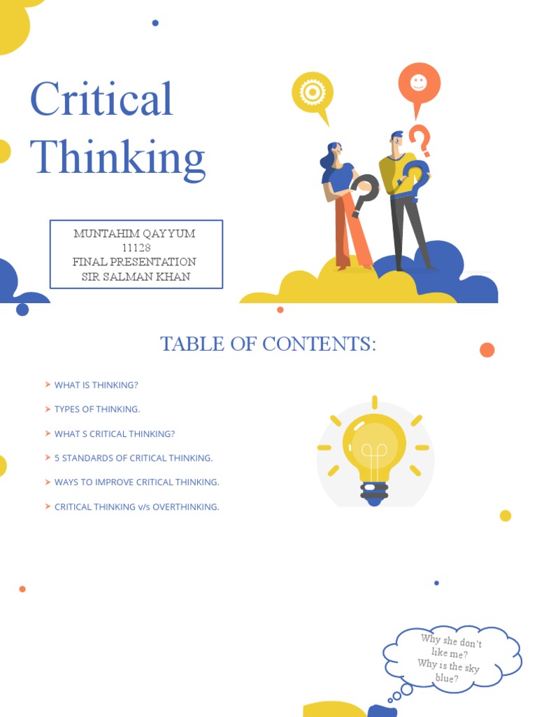 Critical Thinking | Download Free PDF | Critical Thinking | Thought