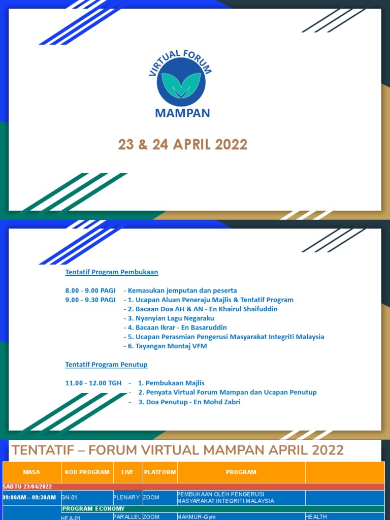 Booklet Mampan April 2022 | PDF