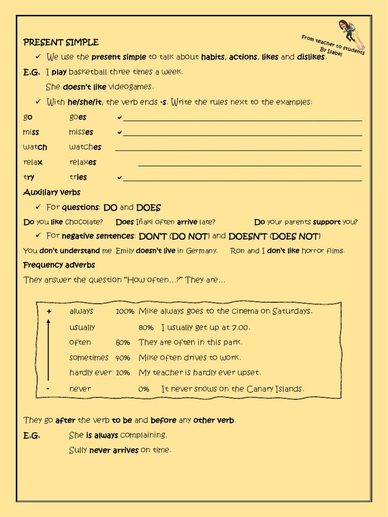 Present Simple | PDF