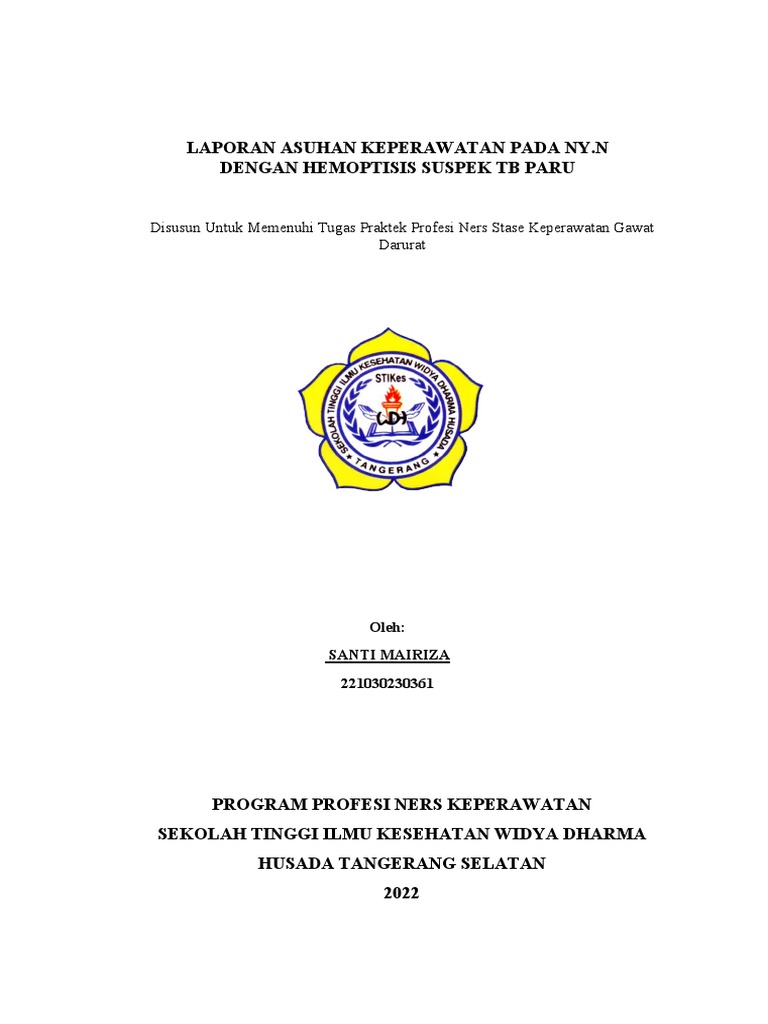 Resume Asuhan TB Paru Hemoptisis | PDF | Sains & Matematika