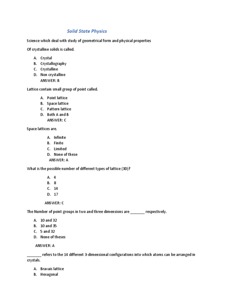 An Overview Of Crystal Structures And X Ray Diffraction Techniques Pdf