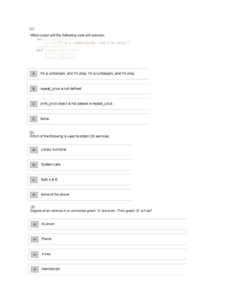 Computer Science Quiz | PDF