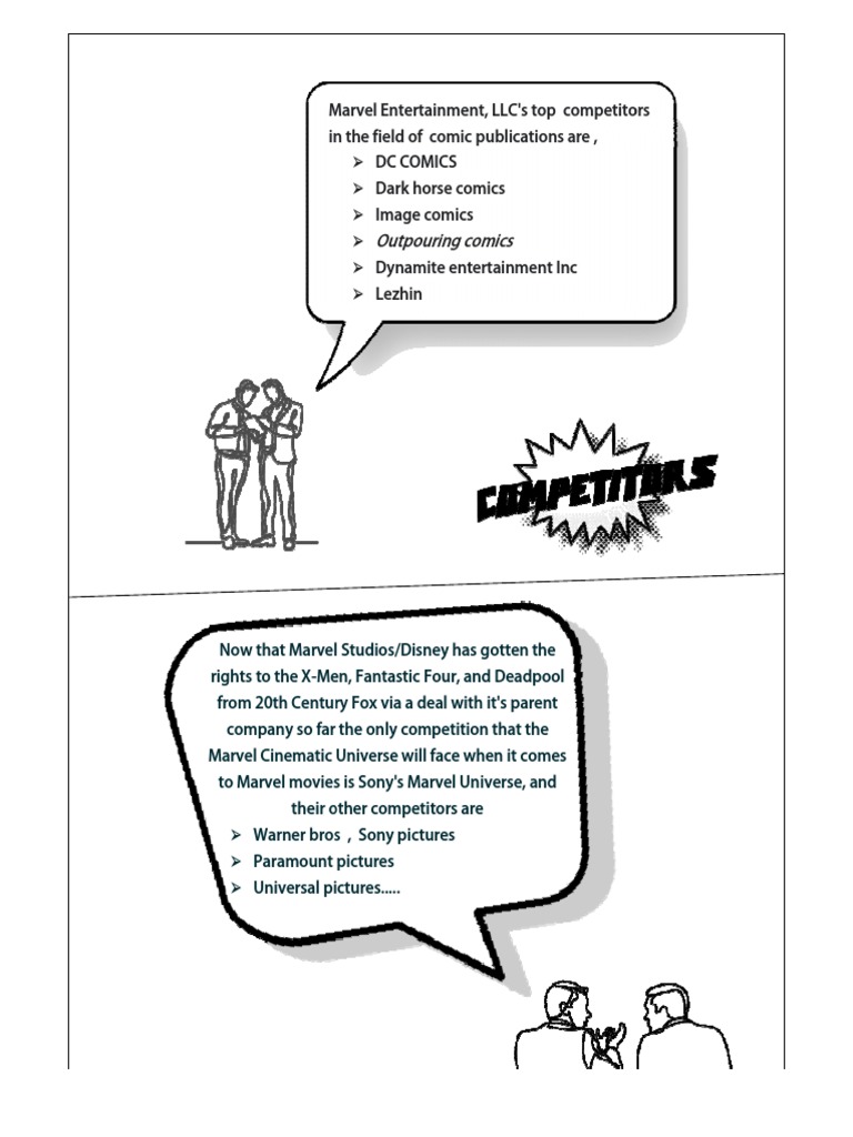 Marvel's Top Competitors in Comic Publishing & Film | PDF