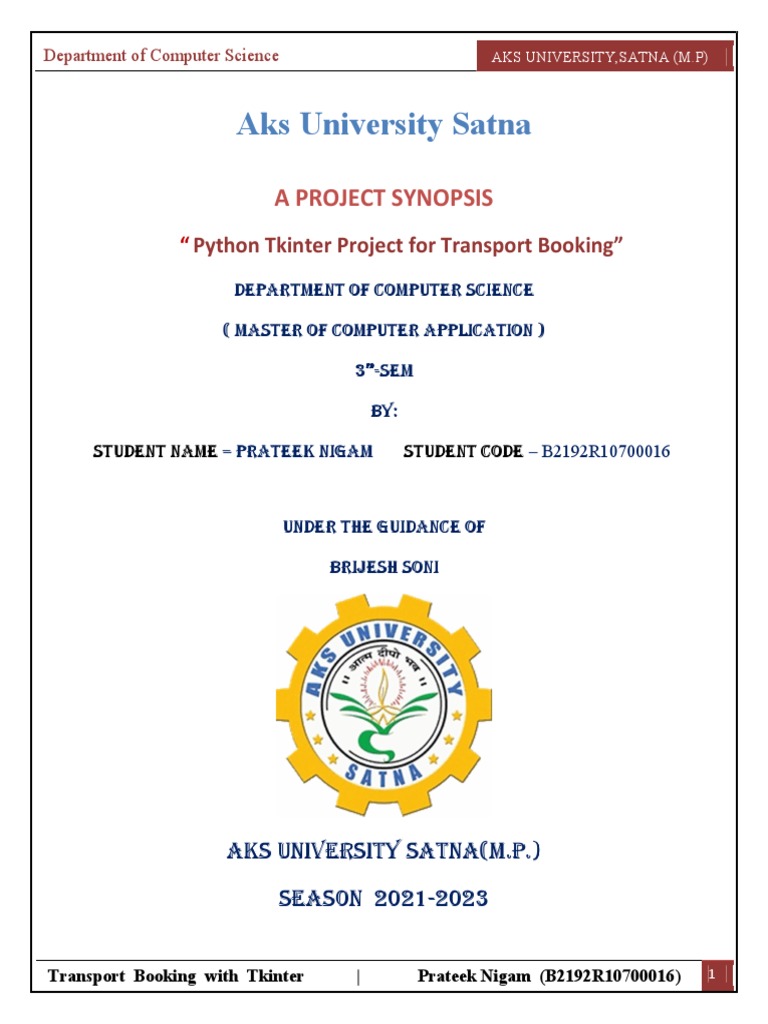 Prateek Synopsis | PDF | User (Computing) | Login