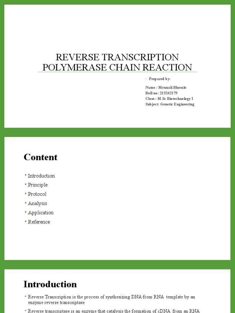 GE - Reverse Transcription-PCR | PDF | Reverse Transcription Polymerase Chain Reaction | Reverse ...