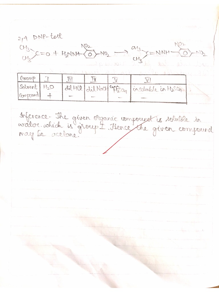 Functional Group Tests | PDF