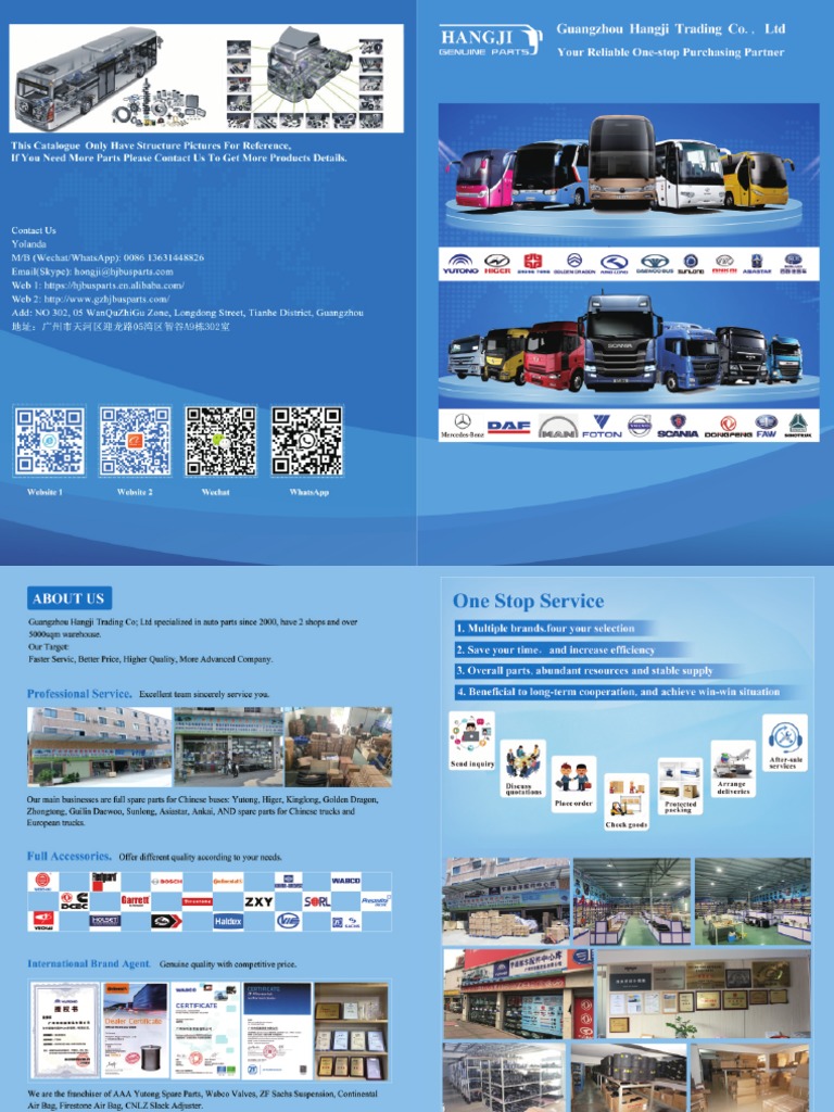 Hangji Bus Parts Catalog | PDF