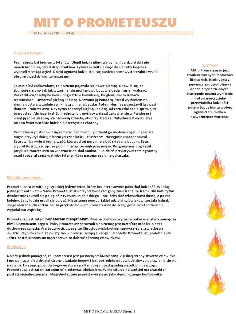Mit o Prometeuszu | PDF