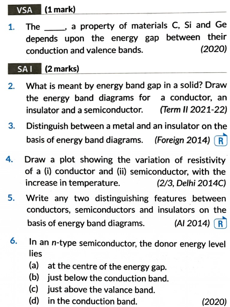 Semiconductor Pyq 2023 | PDF | P–N Junction | Semiconductors