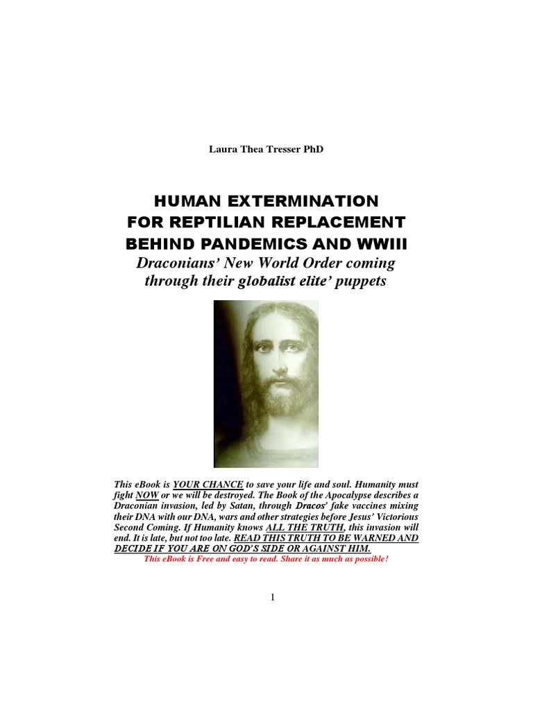Free Ebook Human Extermination For Reptilian Replacement Behind
