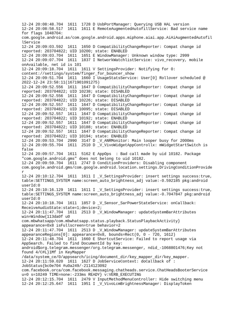Log | PDF | Software Engineering | Computing