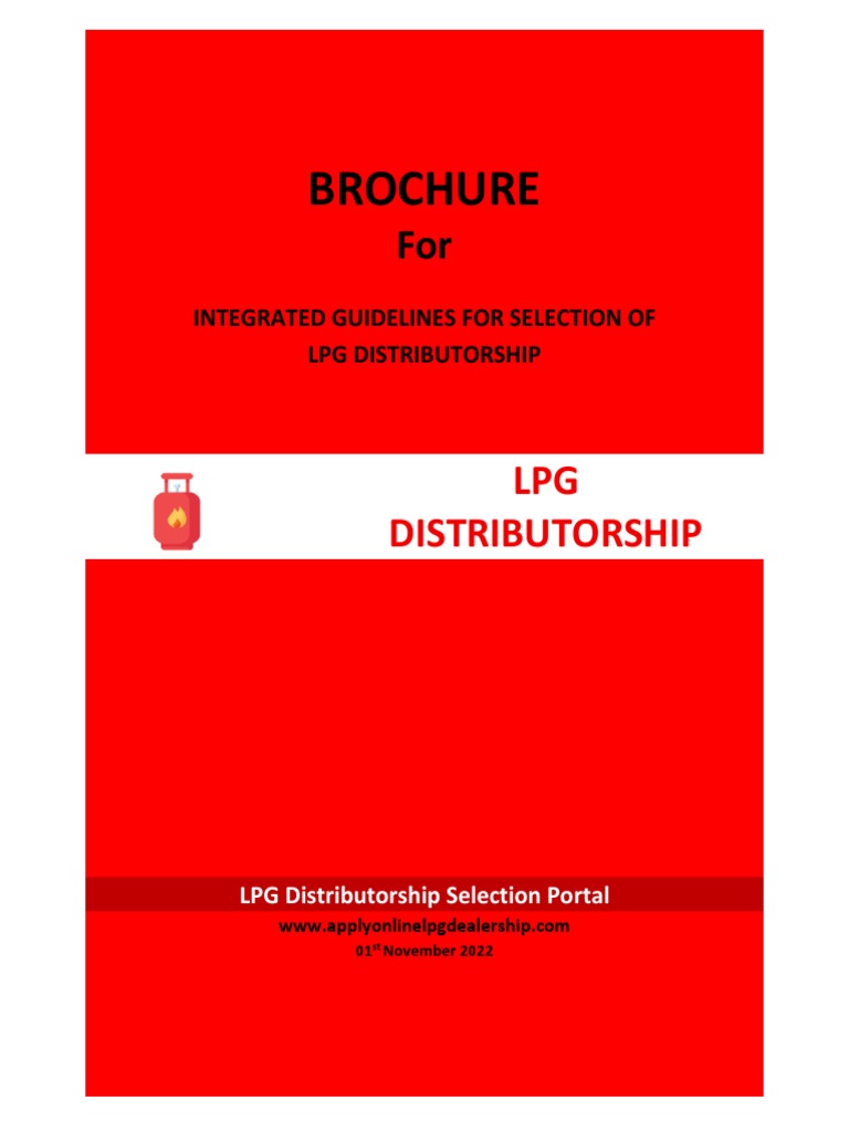 Brochure: LPG Distributorship | PDF | Charitable Organization