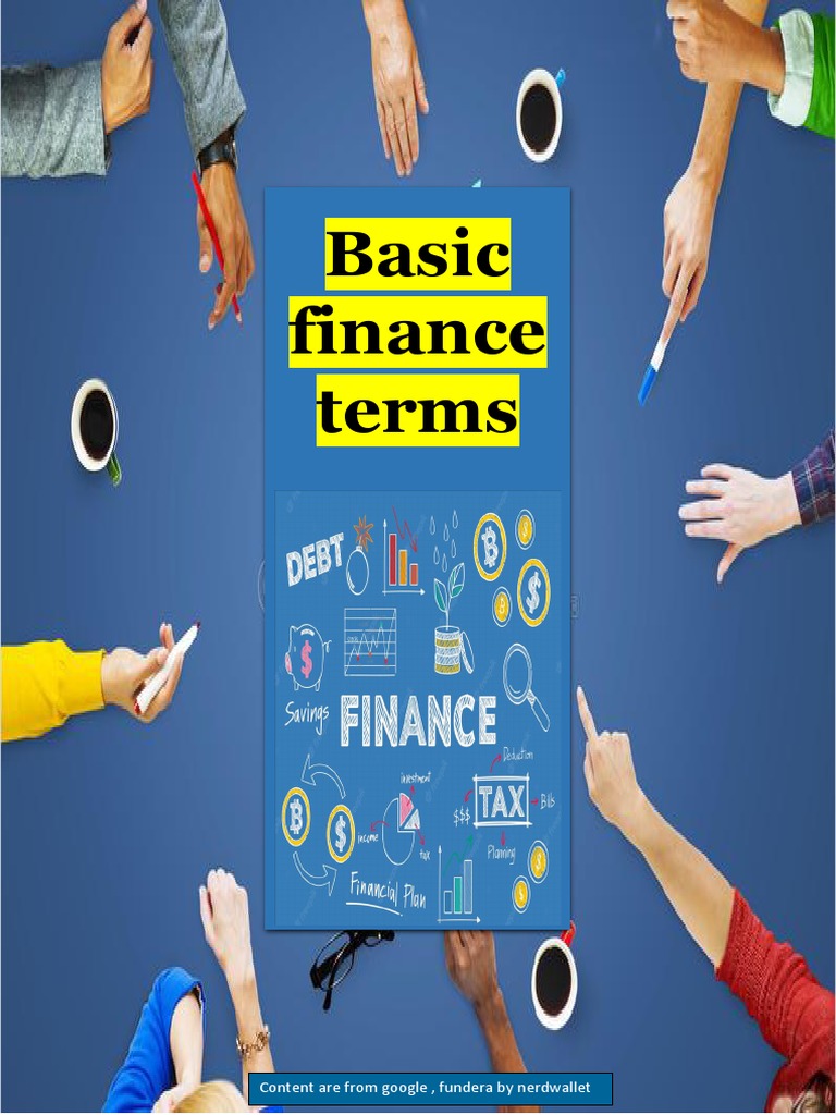 Basic Finance Terms | PDF | Loans | Debt