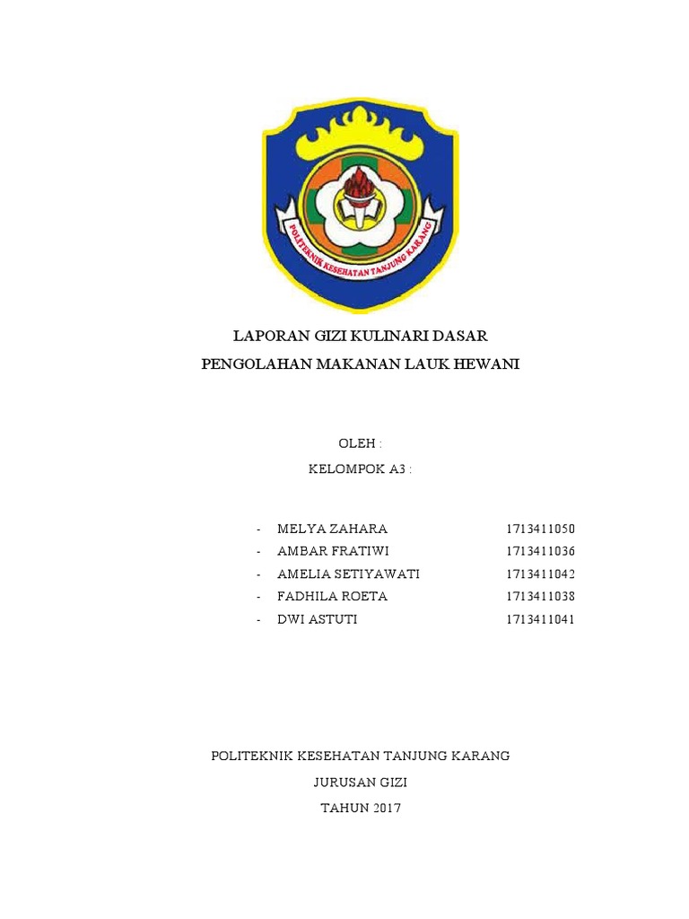 Lap. GKD Pengolahan Lauk Hewani | PDF