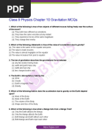 Gravitation - (Extra Questions - Case Study Based Questions, Mcqs and Assertion and Reasoning ...