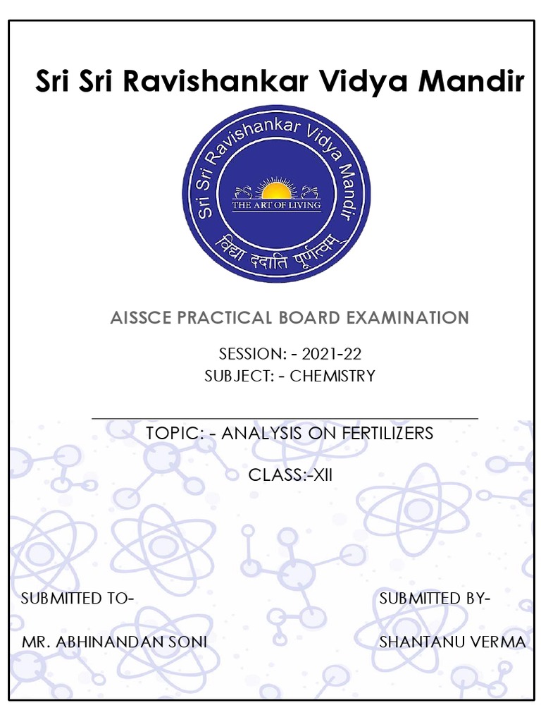Project Work Chemistry Shantanu Verma | Download Free PDF | Fertilizer ... Project Work Chemistry Shantanu Verma | Download Free PDF | Fertilizer ...
