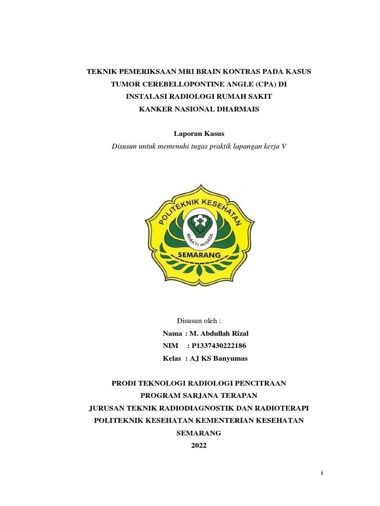 MRI Brain Kontras untuk Tumor CPA | PDF