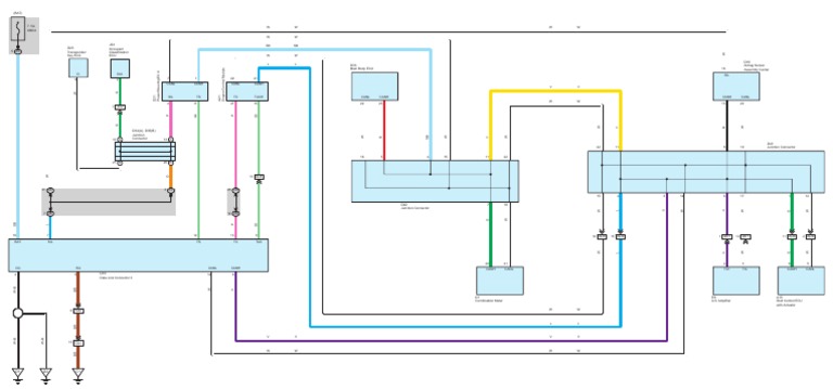 Document provides a diagram of the electronic control module network ...