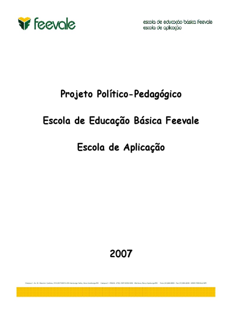 PPP - Exemplo 1 | PDF | Aprendizado | Pedagogia