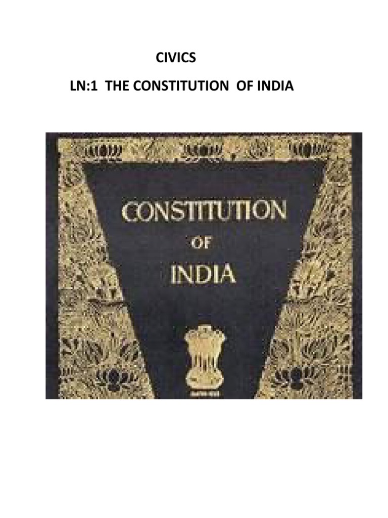 Civics Project | PDF