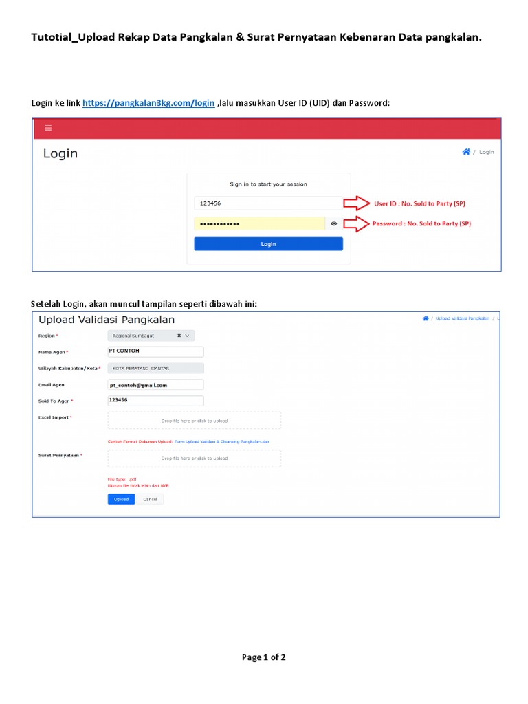 Tutorial Upload Data Pangkalan | PDF | Komputer