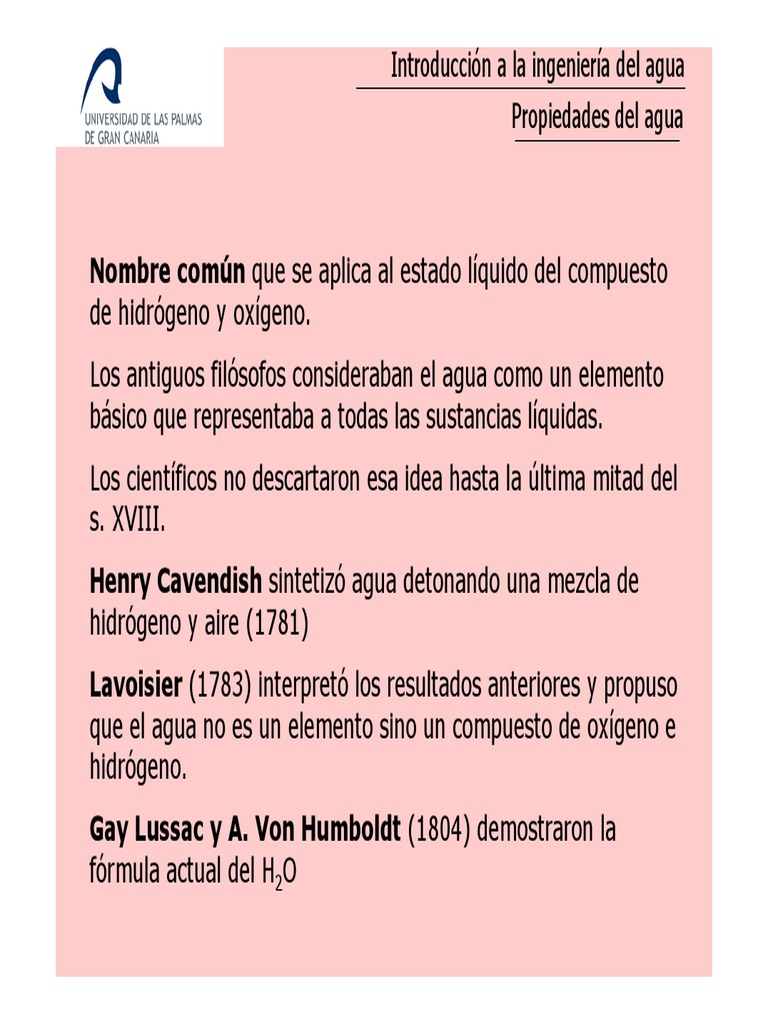 Pro Piedade SF I Sicas Del Agua | PDF | Propiedades del agua | Agua