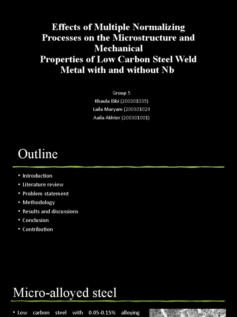Effects of Multiple Normalizing Processes On The Microstructure | PDF ...