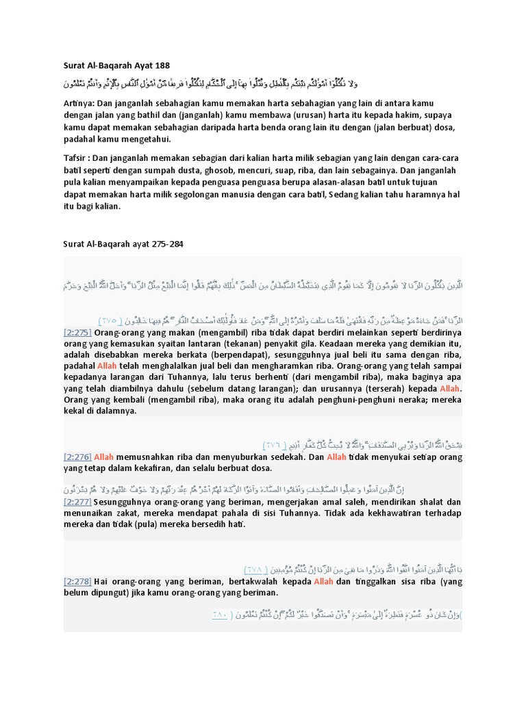 Surat Surat | PDF