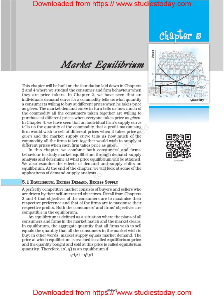 Market Equilibrium Analysis | PDF | Supply And Demand | Economic Equilibrium