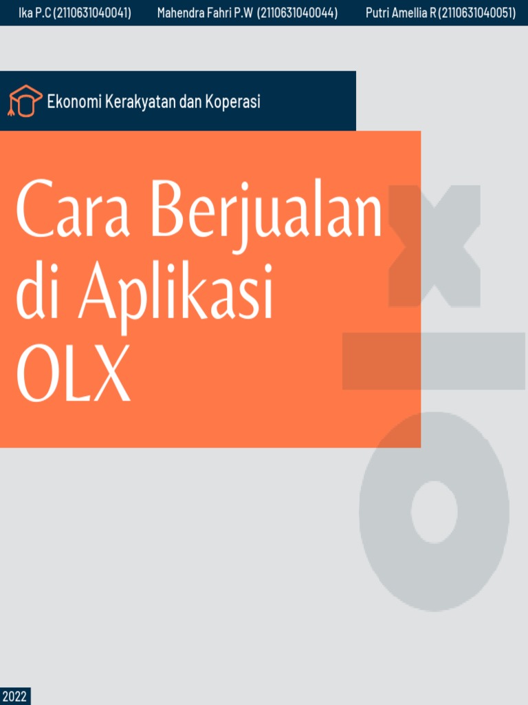 Modul Cara Berjualan Di Aplikasi OLX | PDF | Komputer