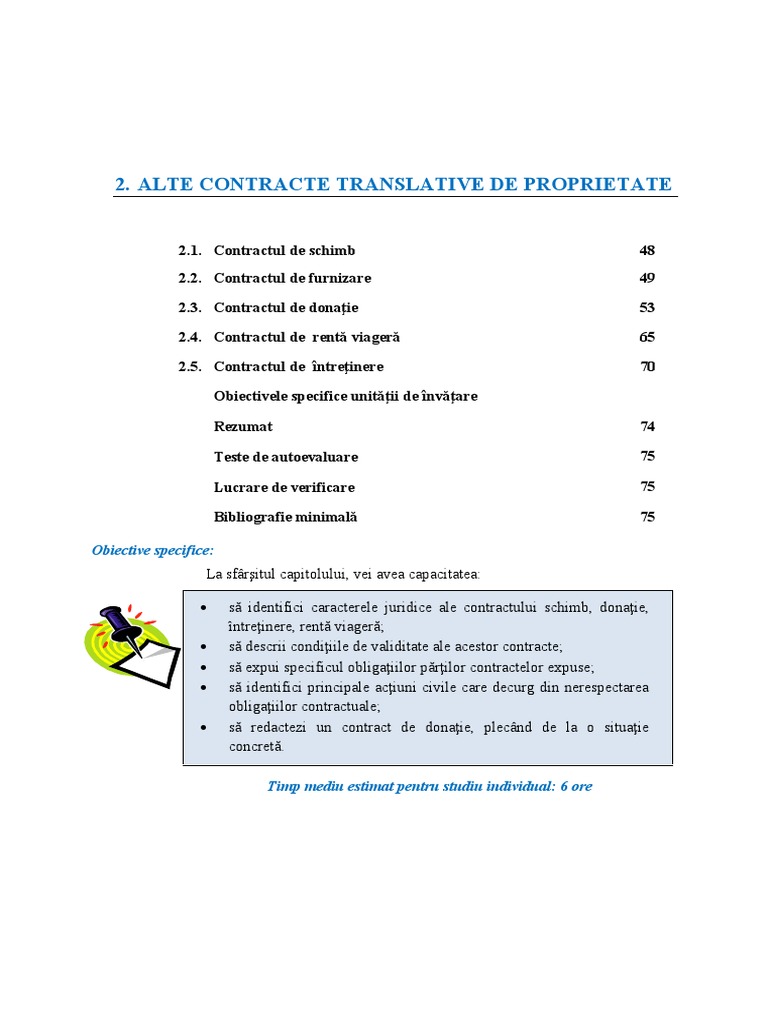 Alte Contracte Translative de Proprietate - Copie | PDF
