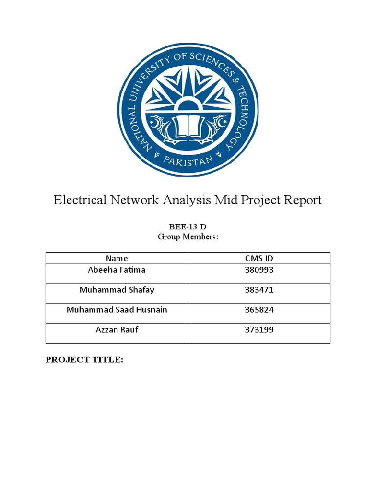 Electrical Network Analysis Mid Project Report | Download Free PDF | Rectifier | Power Supply