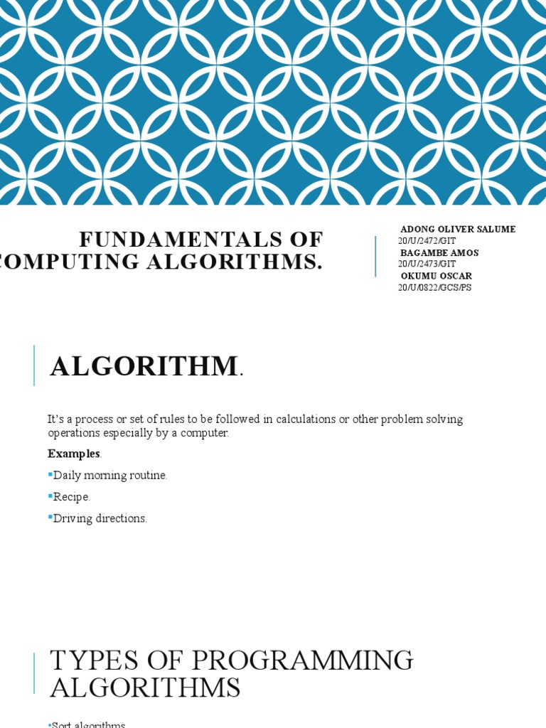 Fundamentals of Computing Algorithms | PDF | Dynamic Programming ... Fundamentals of Computing Algorithms | PDF | Dynamic Programming ...