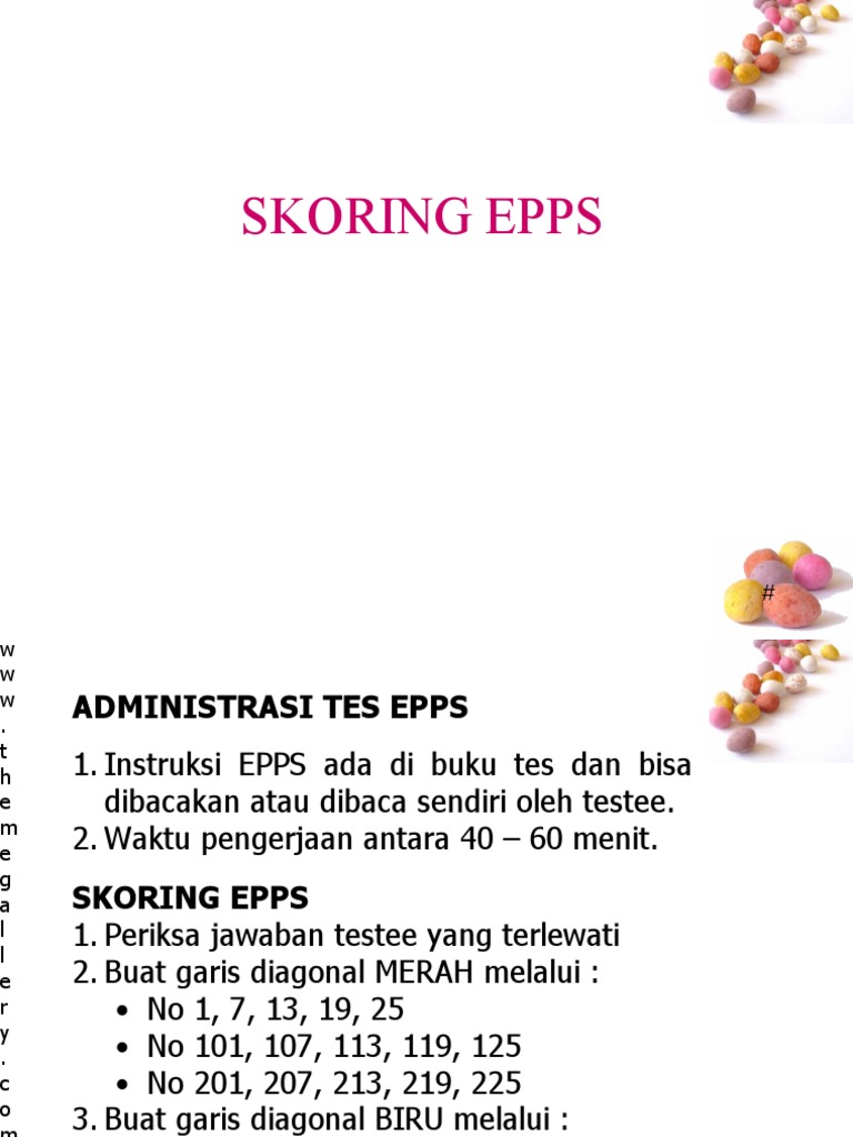 Skoring EPPS Dan Pauli | PDF | Teknologi & Rekayasa