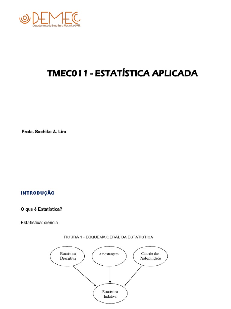 Fundamentos da Estatística Aplicada | PDF | Amostragem (Estatística ...