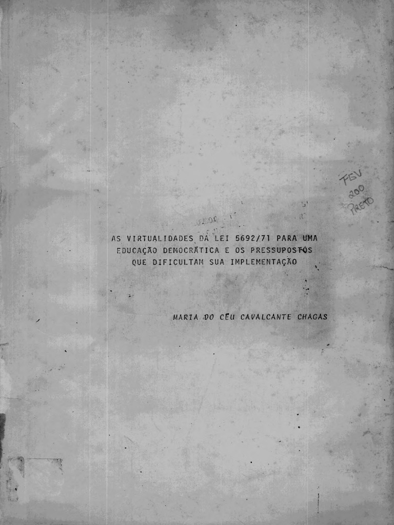 As Virtualidades Da Lei 5692 | PDF | Ensino Superior | Diploma acadêmico
