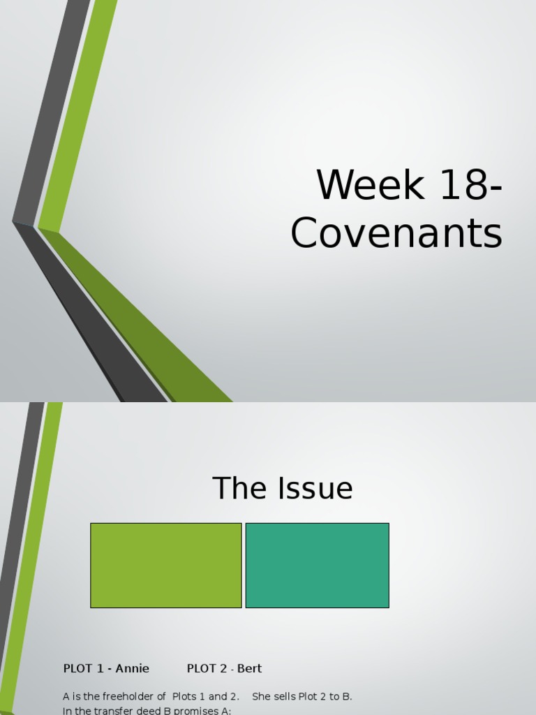 Covenants | PDF | Covenant (Law) | Common Law