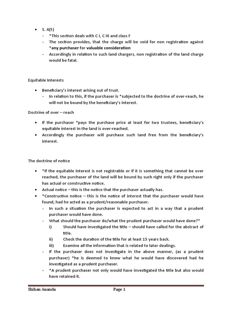 Registered Unregistered Lec2 | PDF | Deed | Trust Law