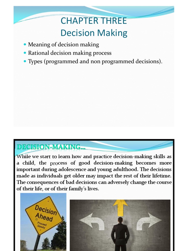 Chapter 3 - Decision Making | PDF | Decision Making | Creativity