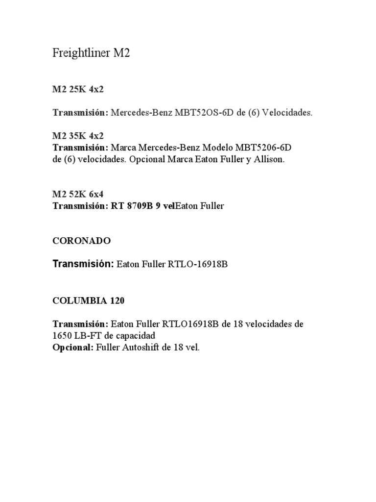 Freightliner M2 | PDF